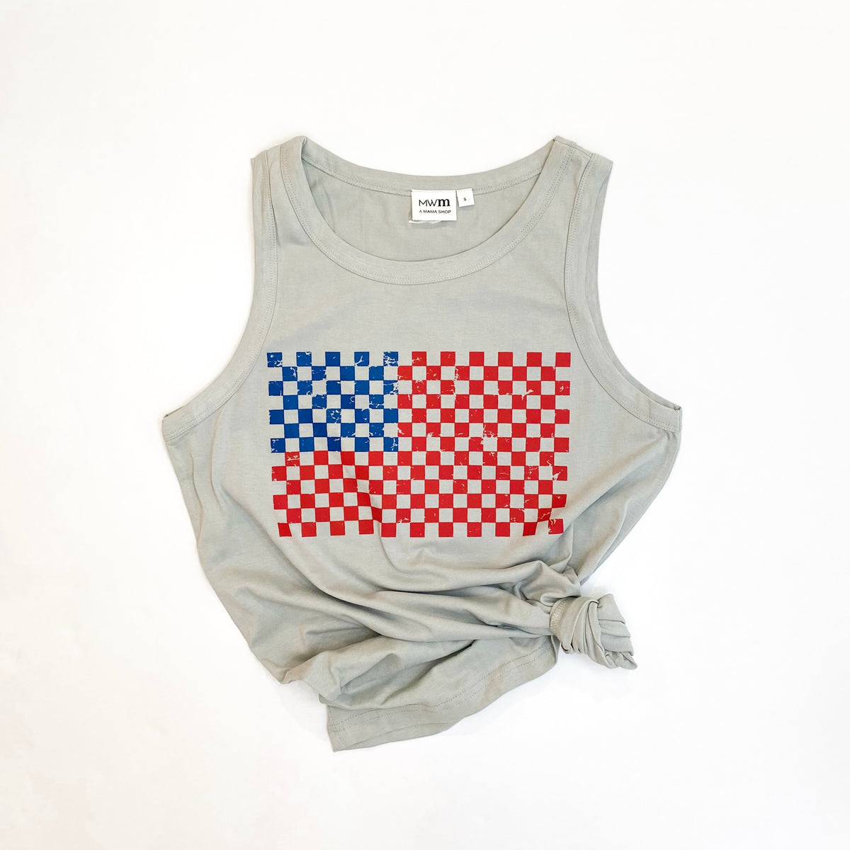 Checkered Flag Tank - Red and Blue Design – Merce and Company